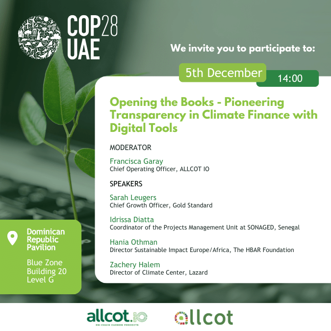 ALLCOT's Side Events at COP28